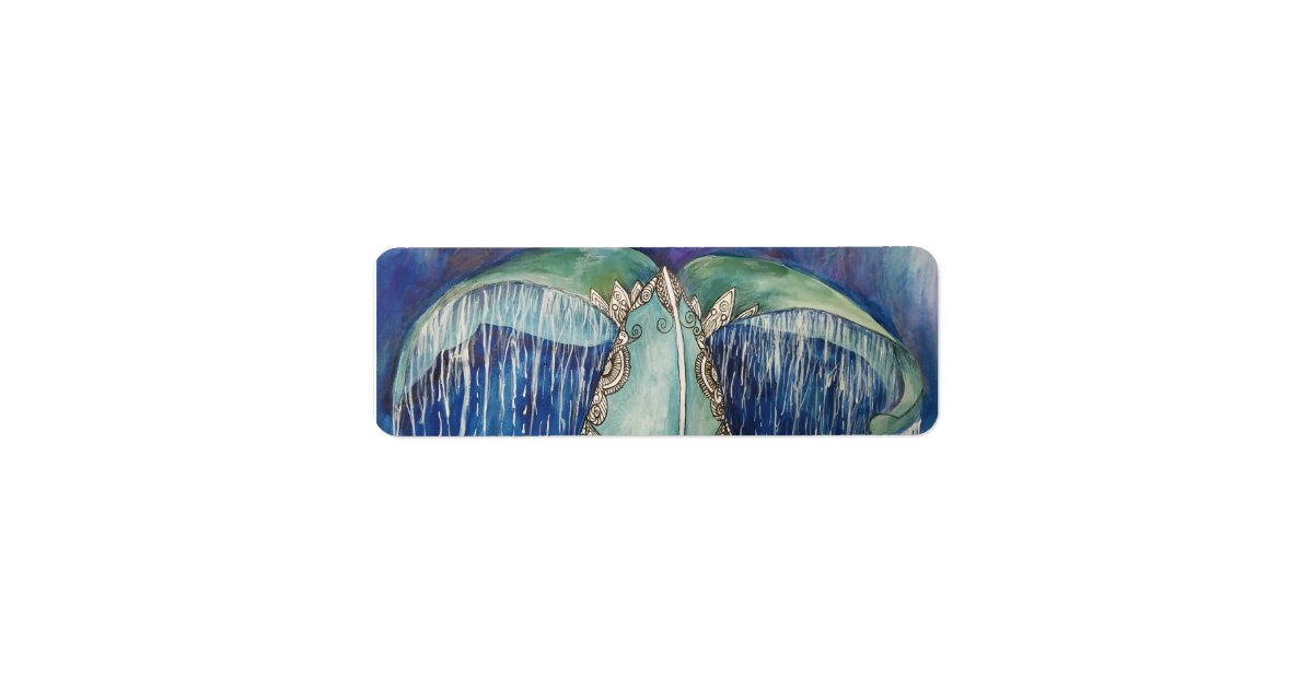 whale tail label | Zazzle