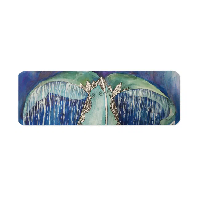whale tail label | Zazzle