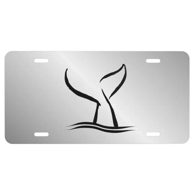 Whale Tail License Plate | Zazzle