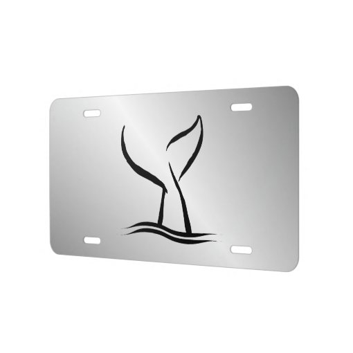 Whale Tail License Plate | Zazzle