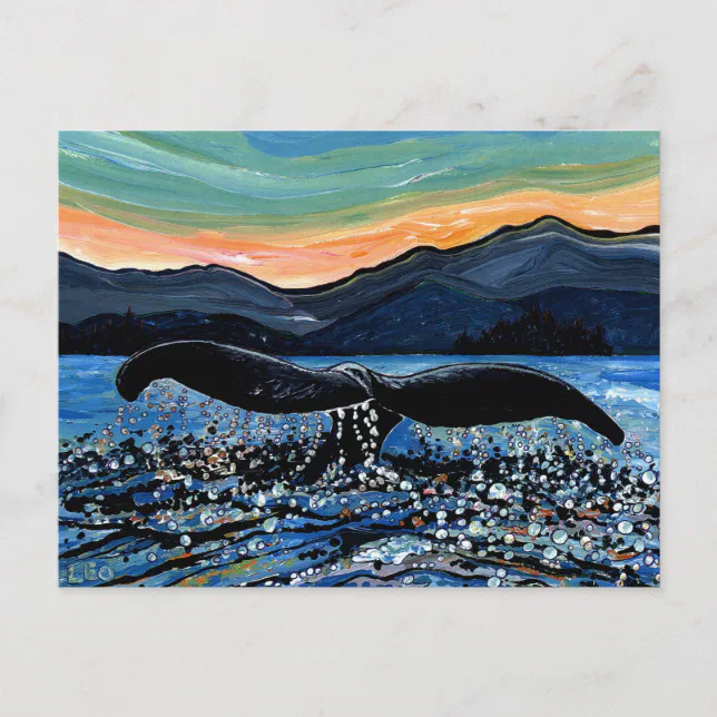 Whale Tail Postcard | Zazzle
