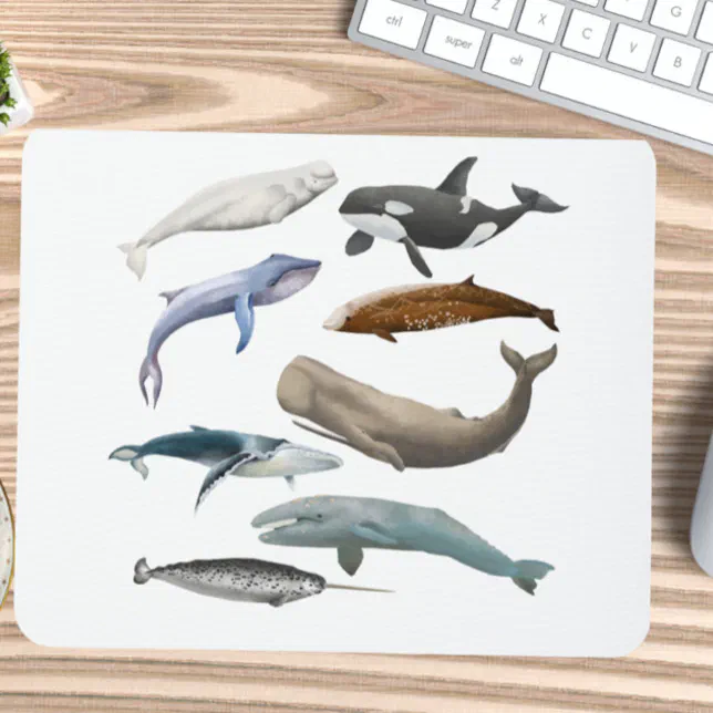 Whale Themed Mousepad | Zazzle