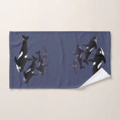 Whale Towel Sets Personalized Killer Whale Towels | Zazzle