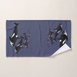 Whale Towel Sets Personalized Killer Whale Towels | Zazzle