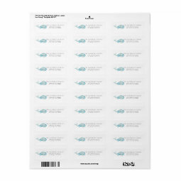 Whale Watercolor Address Label | Zazzle