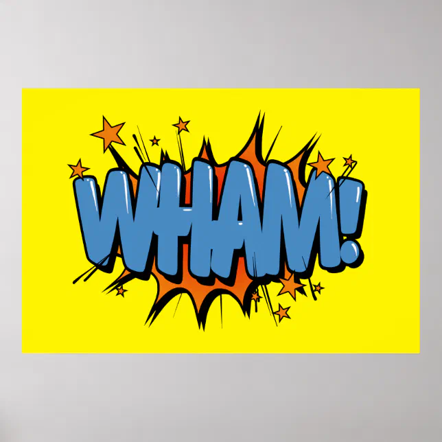 Wham - Comic Sign / Poster | Zazzle