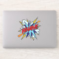 WHAM Fun Retro Comic Book Pop Art Sticker | Zazzle