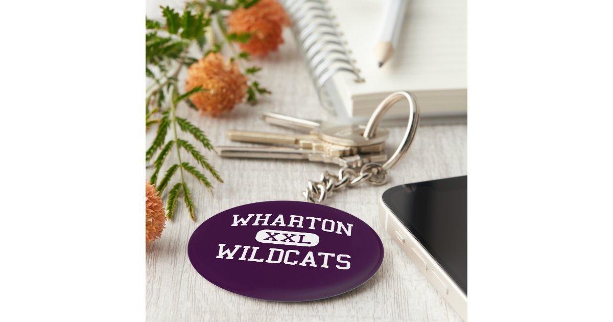 Wharton - Wildcats - High School - Tampa Florida Keychain | Zazzle