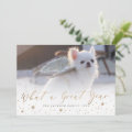 What a Great Year | Modern Photo Holiday Card | Zazzle