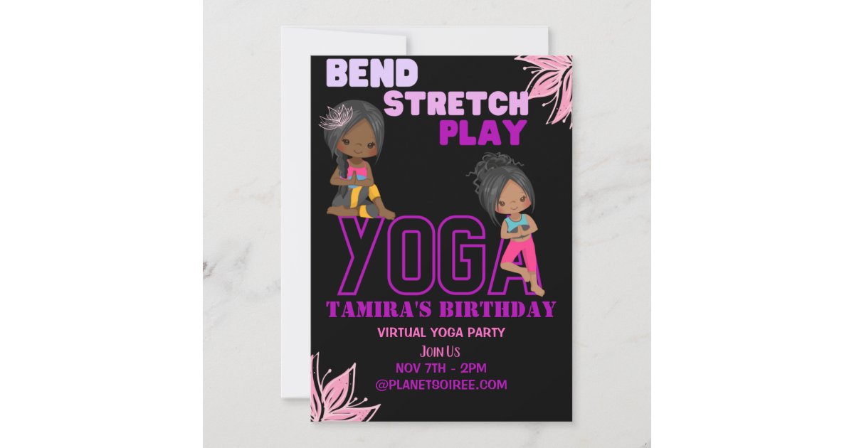 What a Stretch Birthday Invitation Card | Zazzle