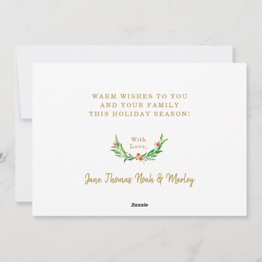 What a Year Christmas Family Photo Typography Hol Holiday Card | Zazzle