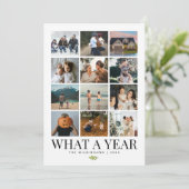 What A Year Family Photos Holiday Card | Zazzle