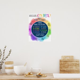 What Can I Control Classroom Poster | Zazzle
