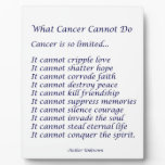 What Cancer Cannot Do Poem Fabric Print Material | Zazzle