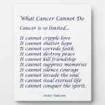 What Cancer Cannot Do Poem Fabric Print Material | Zazzle