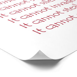 What Cancer Cannot Do Poem Poster Print | Zazzle