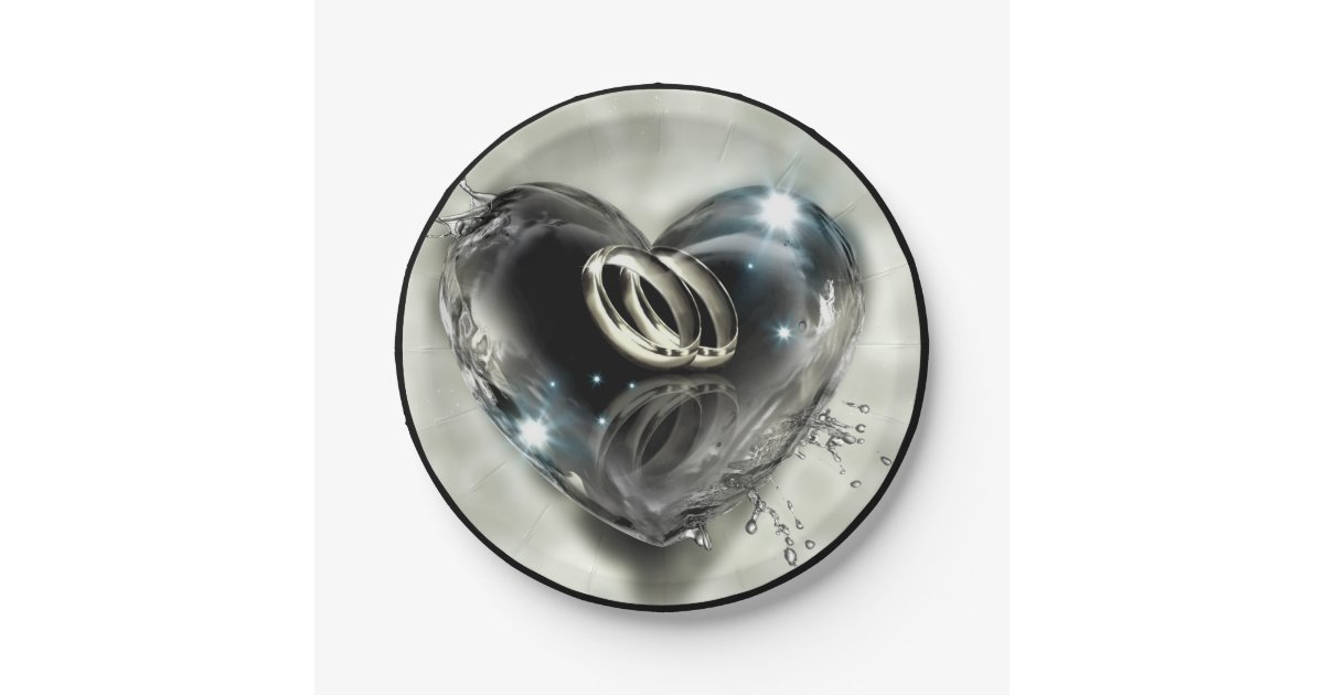 What God Has Put Together Wedding (Silver) Paper Plates | Zazzle