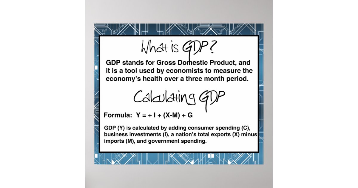 What is GDP Economics Poster | Zazzle