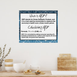 What is GDP Economics Poster | Zazzle