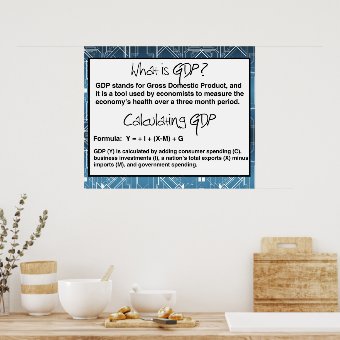 What is GDP Economics Poster | Zazzle