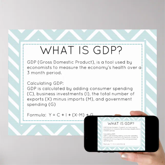 What is GDP Economics Poster | Zazzle
