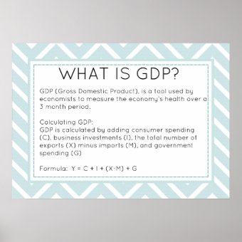 What is GDP Economics Poster | Zazzle