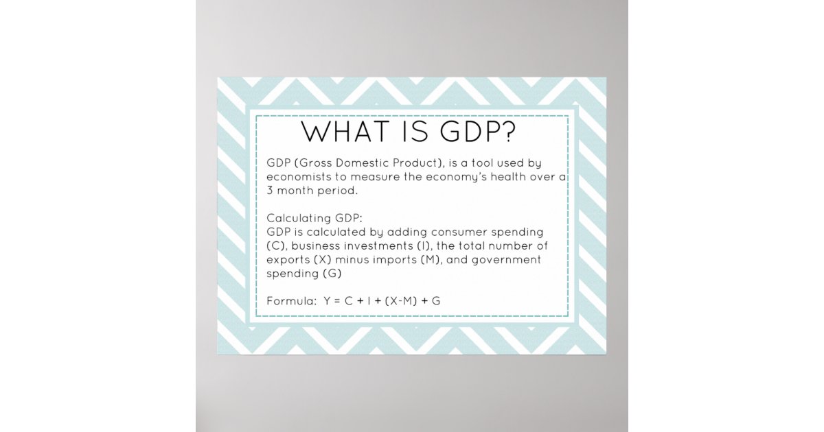 What is GDP Economics Poster | Zazzle