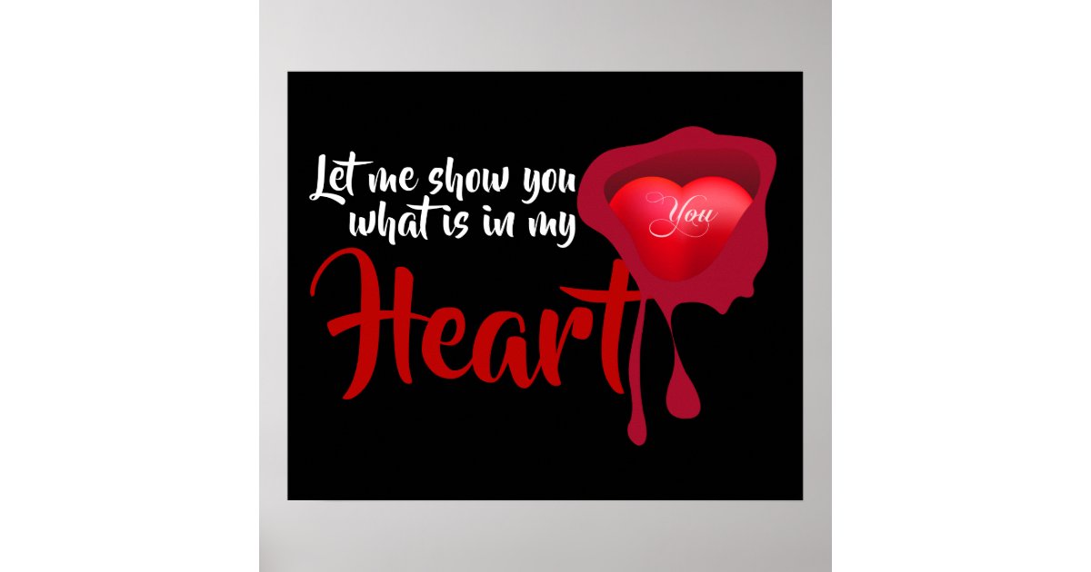 What is in my heart? poster | Zazzle