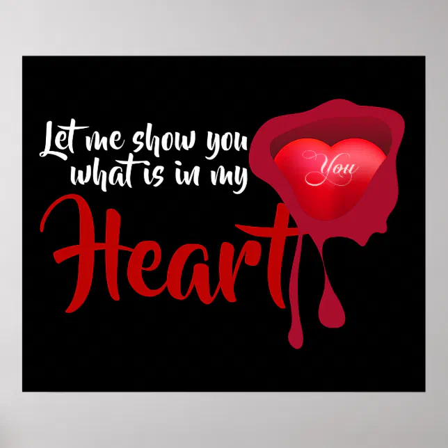 What is in my heart? poster | Zazzle