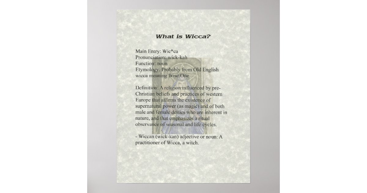 What is Wicca Poster | Zazzle
