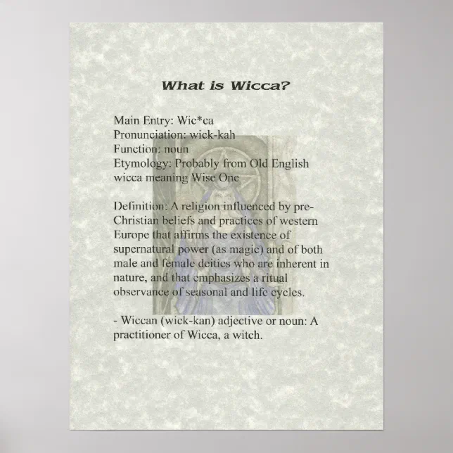 What is Wicca Poster | Zazzle