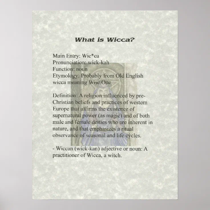 What is Wicca Poster | Zazzle