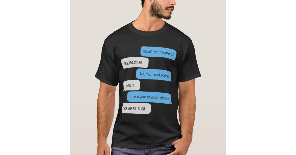 What Is Your Address T-Shirt | Zazzle