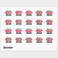 What Part of Bugger Off Classic Round Sticker | Zazzle