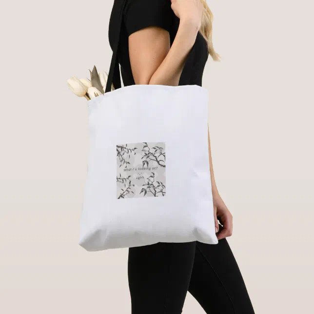 What R U Looking At? –Sarcastic Aesthetic Tote Bag | Zazzle