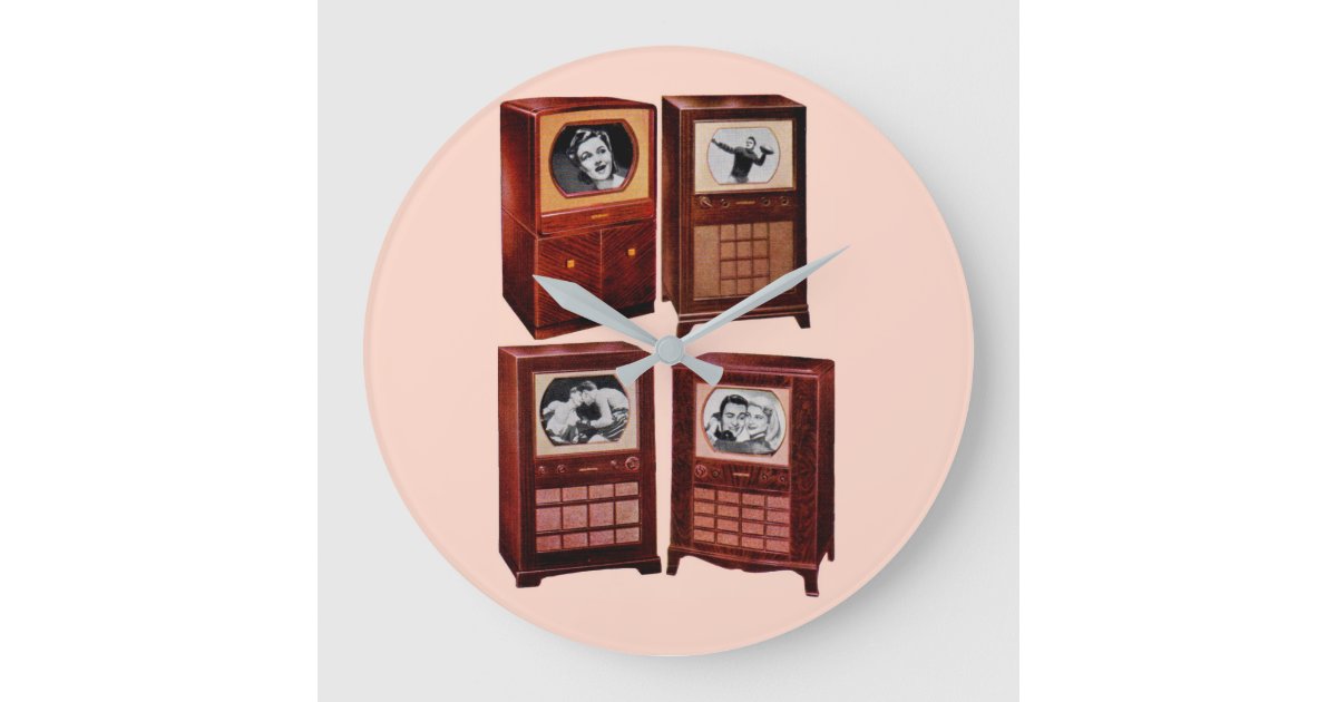 What’s on TV Large Clock | Zazzle
