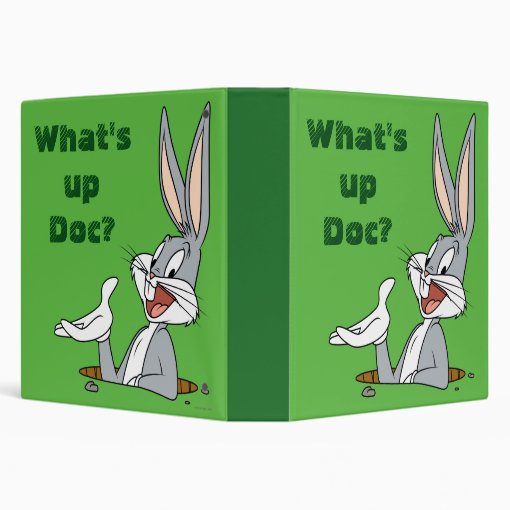 WHAT’S UP DOC?™ BUGS BUNNY™ Rabbit Hole Binder | Zazzle