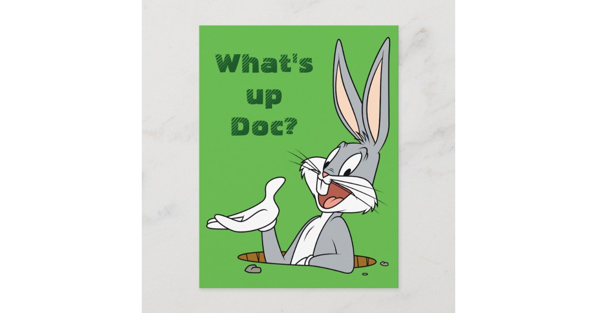 WHAT’S UP DOC?™ BUGS BUNNY™ Rabbit Hole Postcard | Zazzle