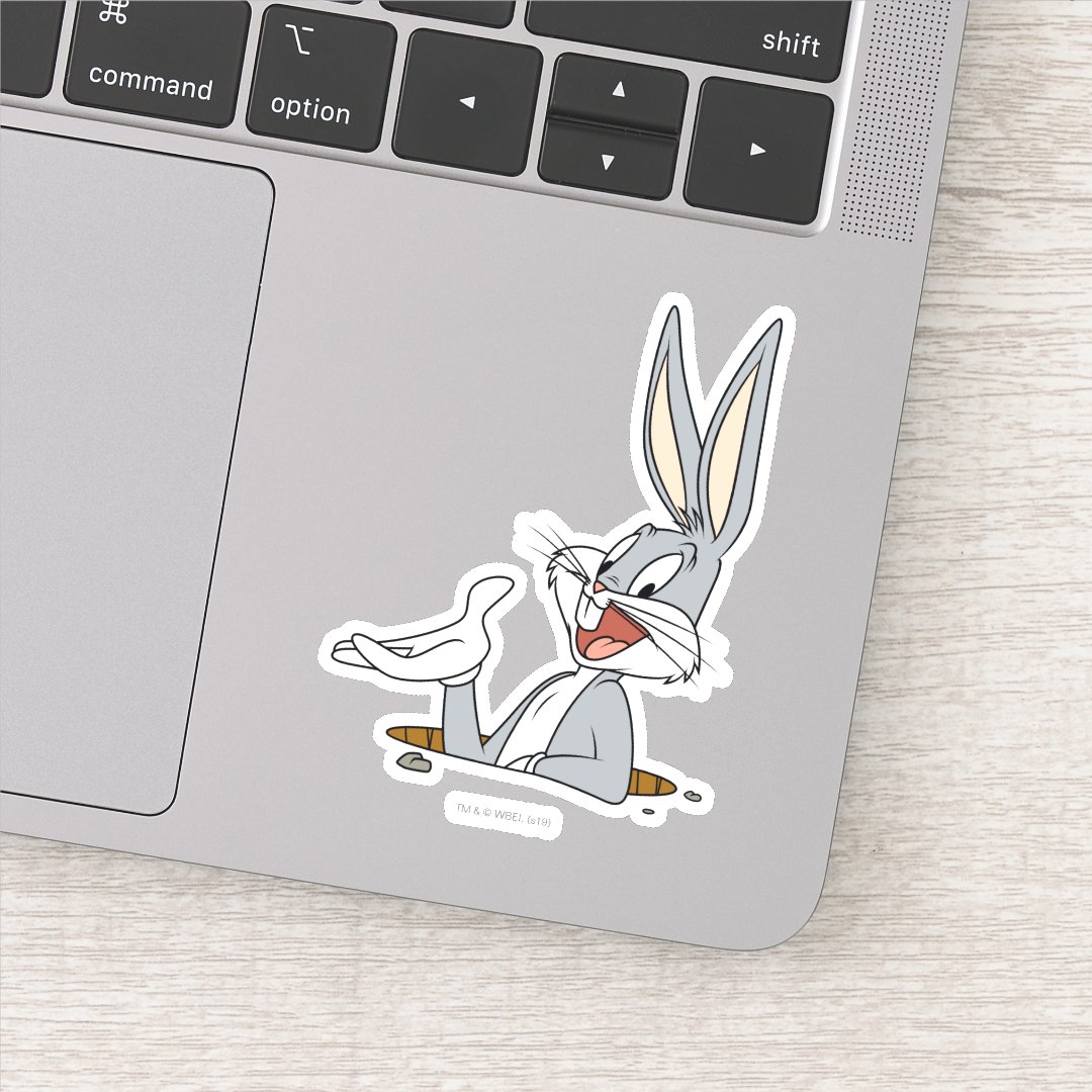 WHAT’S UP DOC?™ BUGS BUNNY™ Rabbit Hole Sticker | Zazzle
