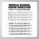 What the Middle School Choir Sees Poster | Zazzle