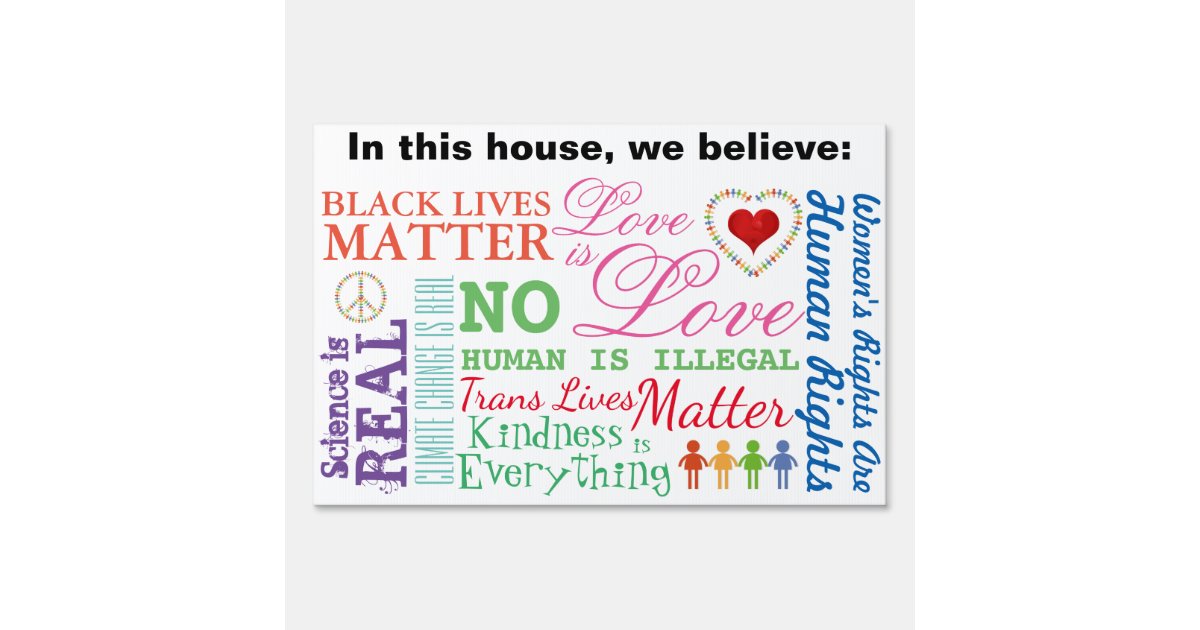 What We Believe Yard Sign | Zazzle