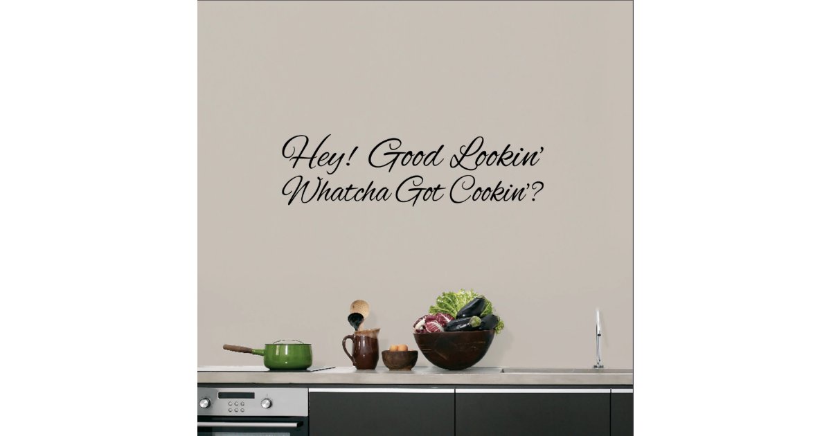Whatcha Got Cooking? Wall Decal | Zazzle