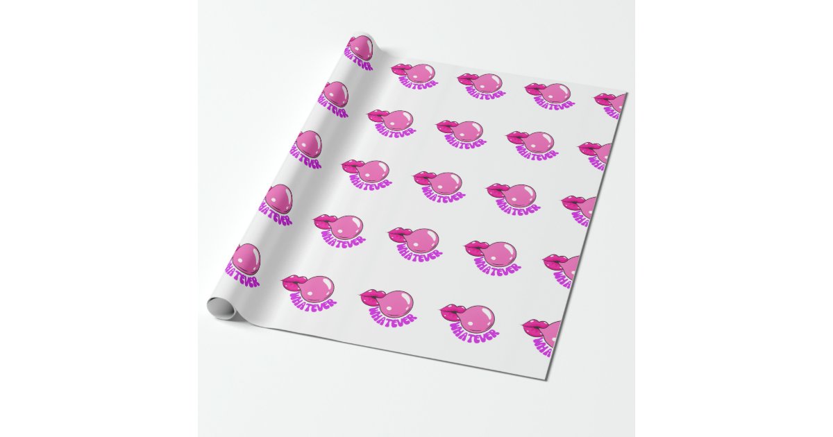Whatever Bubble Gum Wrapping Paper | Zazzle