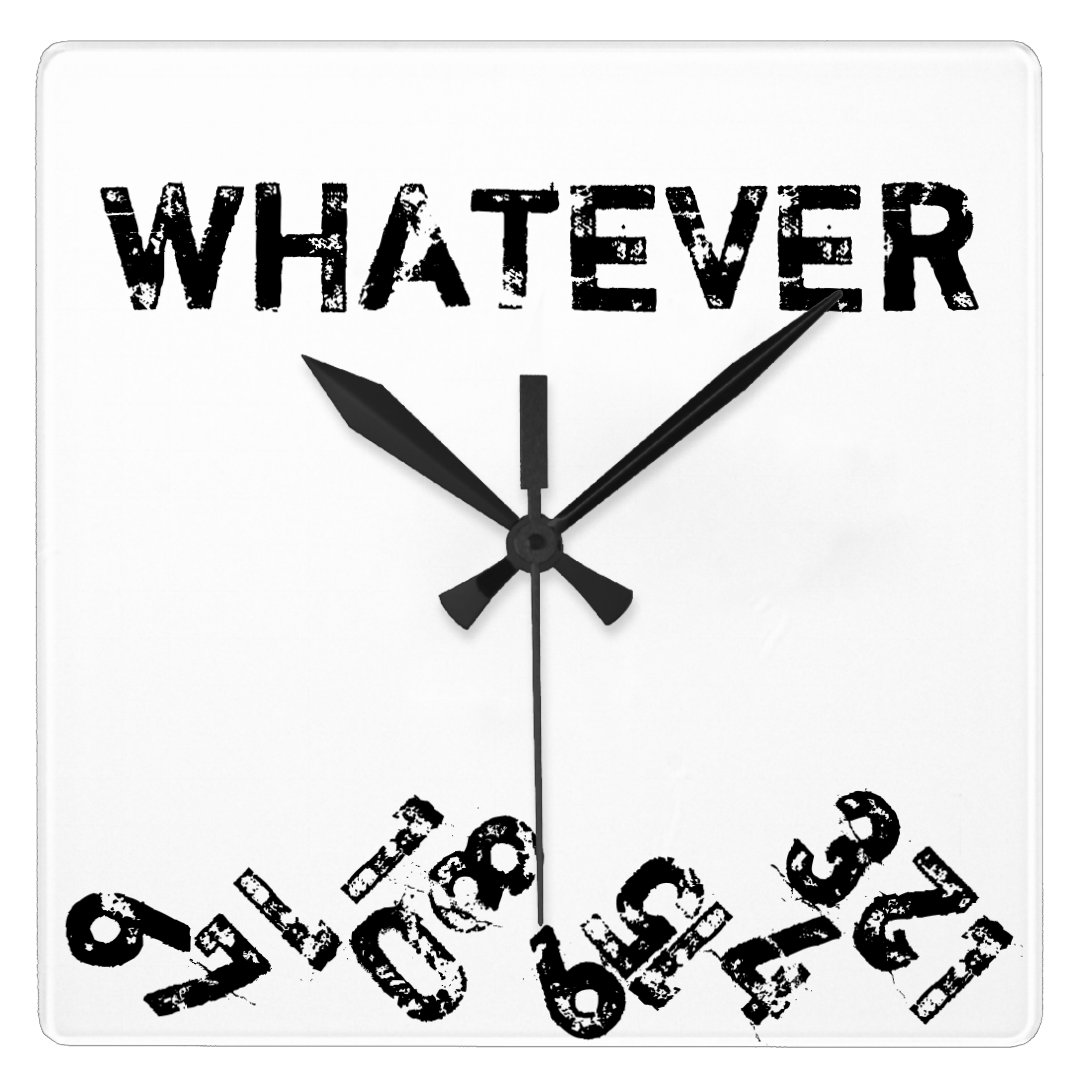 Whatever Falling Numbers Wall Clock | Zazzle
