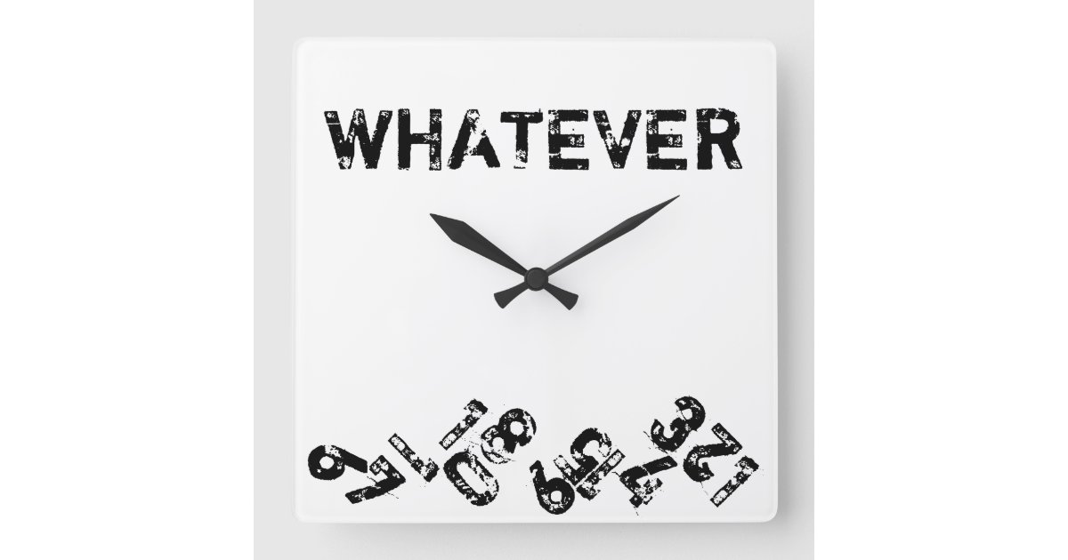 Whatever Falling Numbers Wall Clock | Zazzle