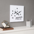WHATEVER i'm always late wall clock | Zazzle