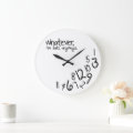 whatever large clock | Zazzle