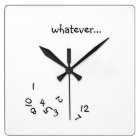 Whatever. Clock | Zazzle.com