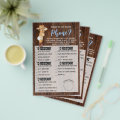 What's on your Phone Cowboy Baby Shower Game Card Flyer | Zazzle
