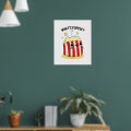 What's Poppin Funny Popcorn Pun Poster | Zazzle